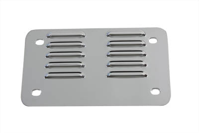 License Plate Backing Plate Louvered Style Chrome – Vintage Parts Suppliers