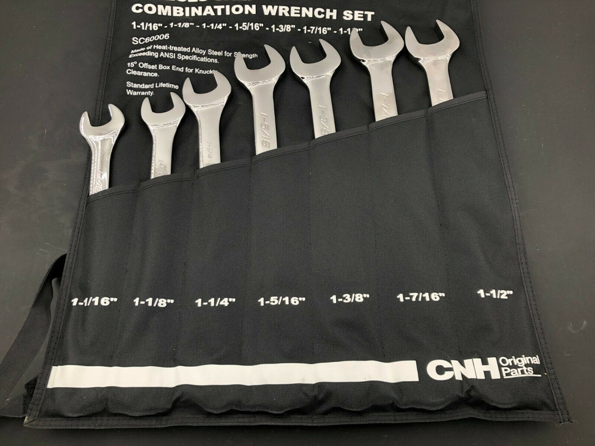 Case IH 7pc Standard Wrench Set 1"- 1 1/2" Blue Point-Lifetime Warrant ...